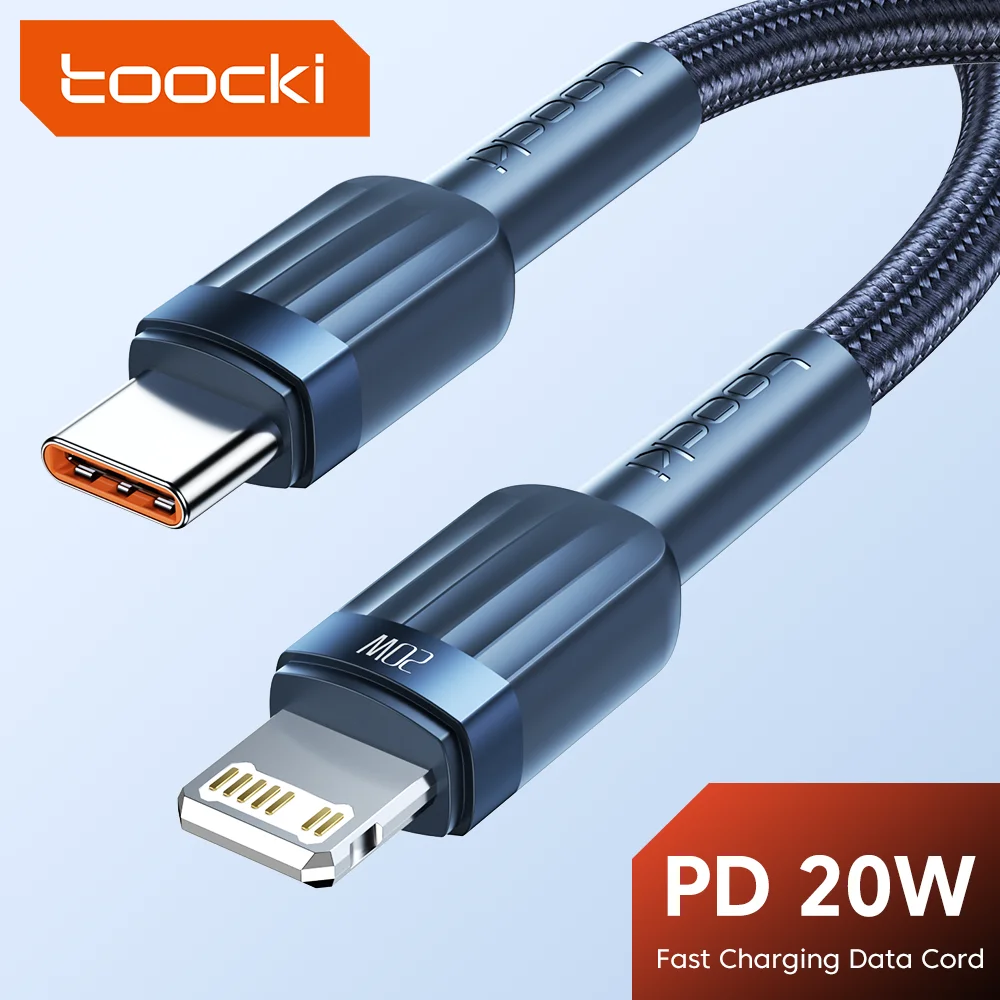 Toocki USB C 라이트닝 케이블 아이폰 14 13 12 11 프로 맥스 XS XR 8 7 플러스 PD 20W, 고속 충전 ...