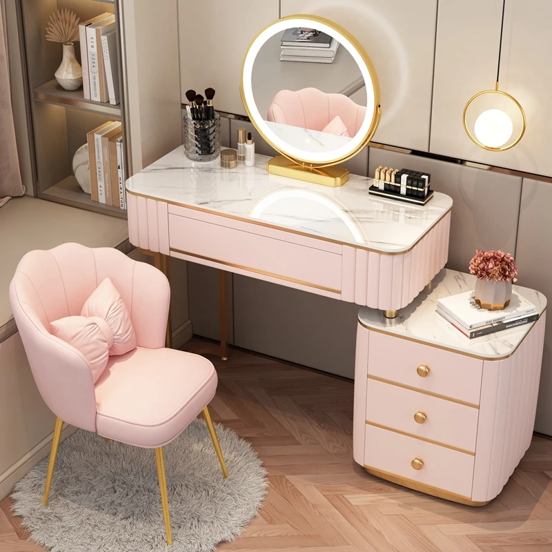 Organizer Containers Dressing Table Charm White Simple Modern Dressing ...