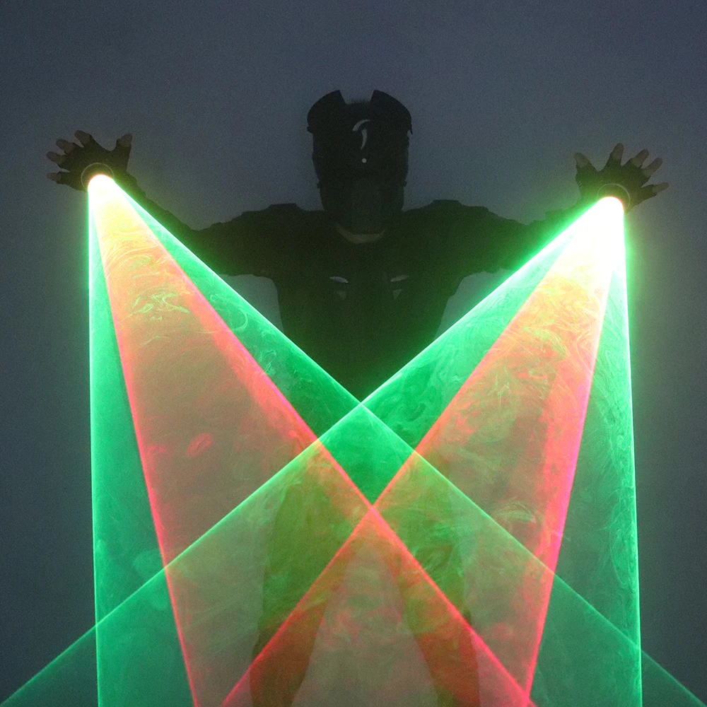 New Green Red Laser Vortex Gloves Finger Lamp Handheld Whirlwind Auto ...