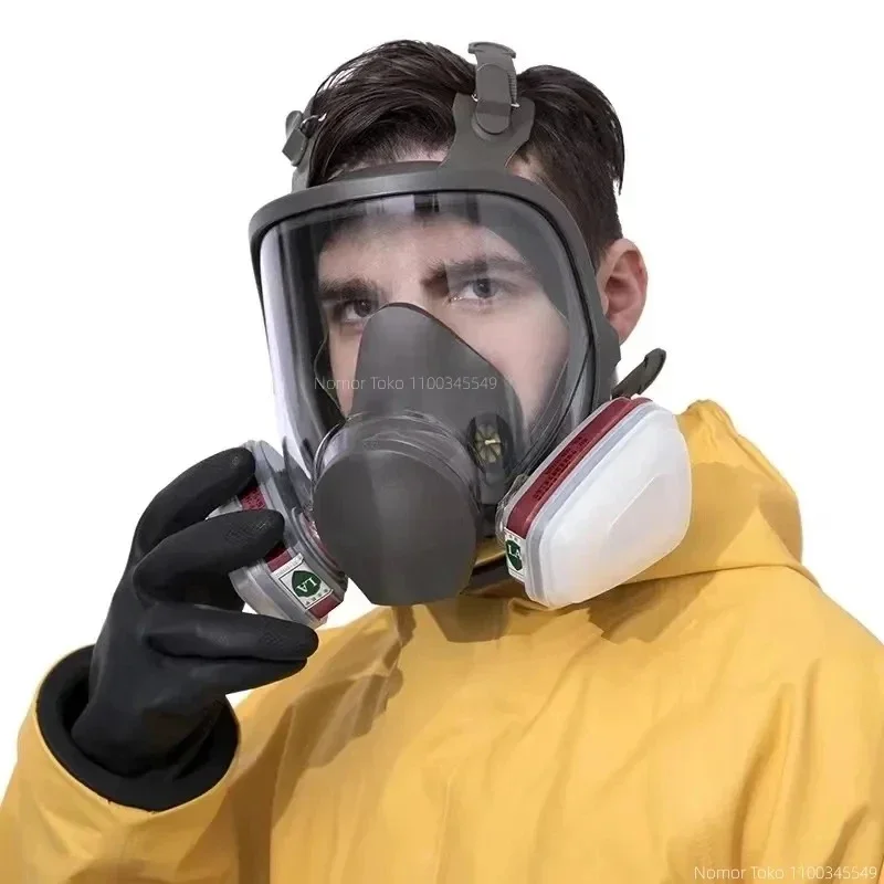 Full Face Industrial Spray Gas Mask - Work Safety Direct