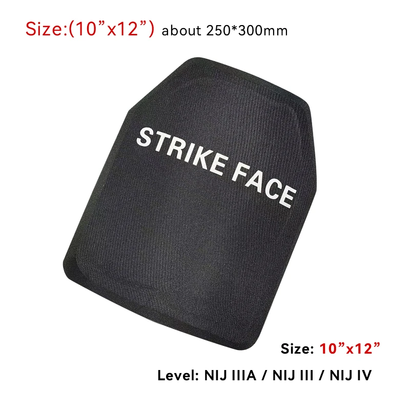 NIJ IIIA Steel Bulletproof Plate Strike Face Hard Armor Bulletproof ...