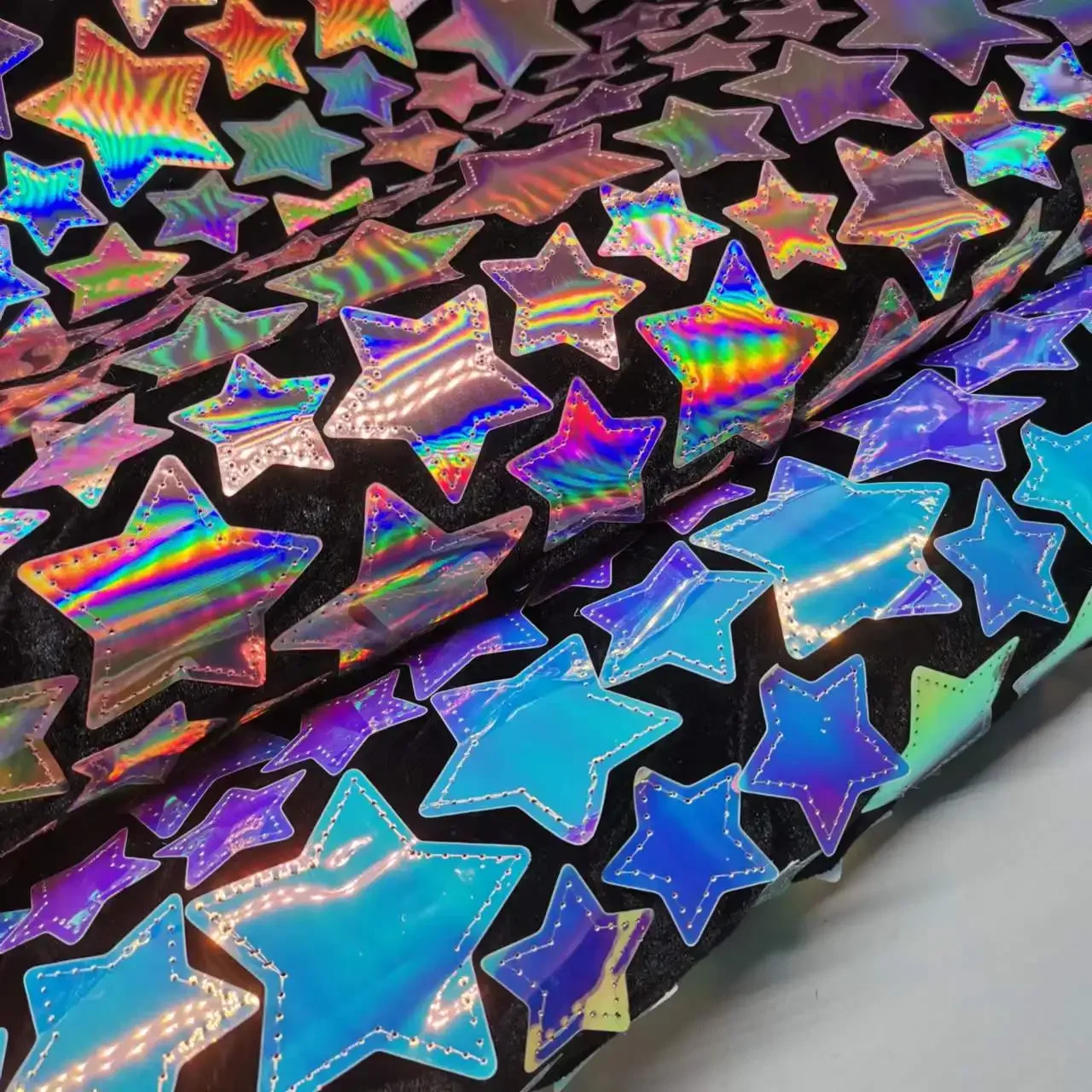 Shiny-Holographic-Magic-Laser-Embroidery-Geometric-Stitching-Sequin ...