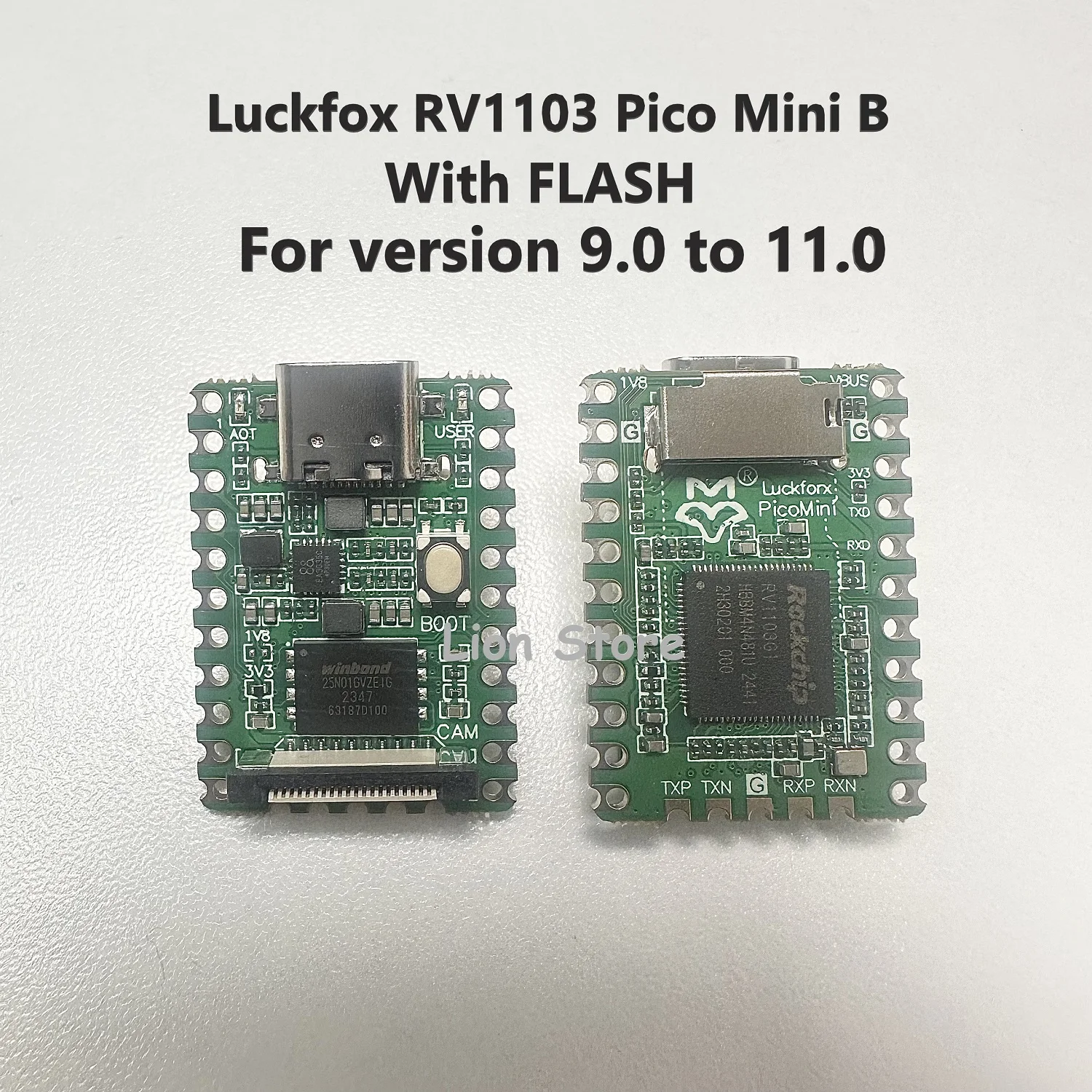 Luckfox RV1103 Pico Mini B with FLASH development board 64MB RAM, 128MB ...