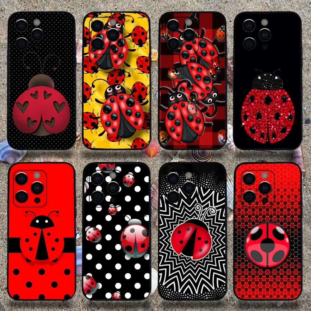 Insect Seven-star ladybug Phone Case For Apple iPhone 15,14,13,12,11 ...