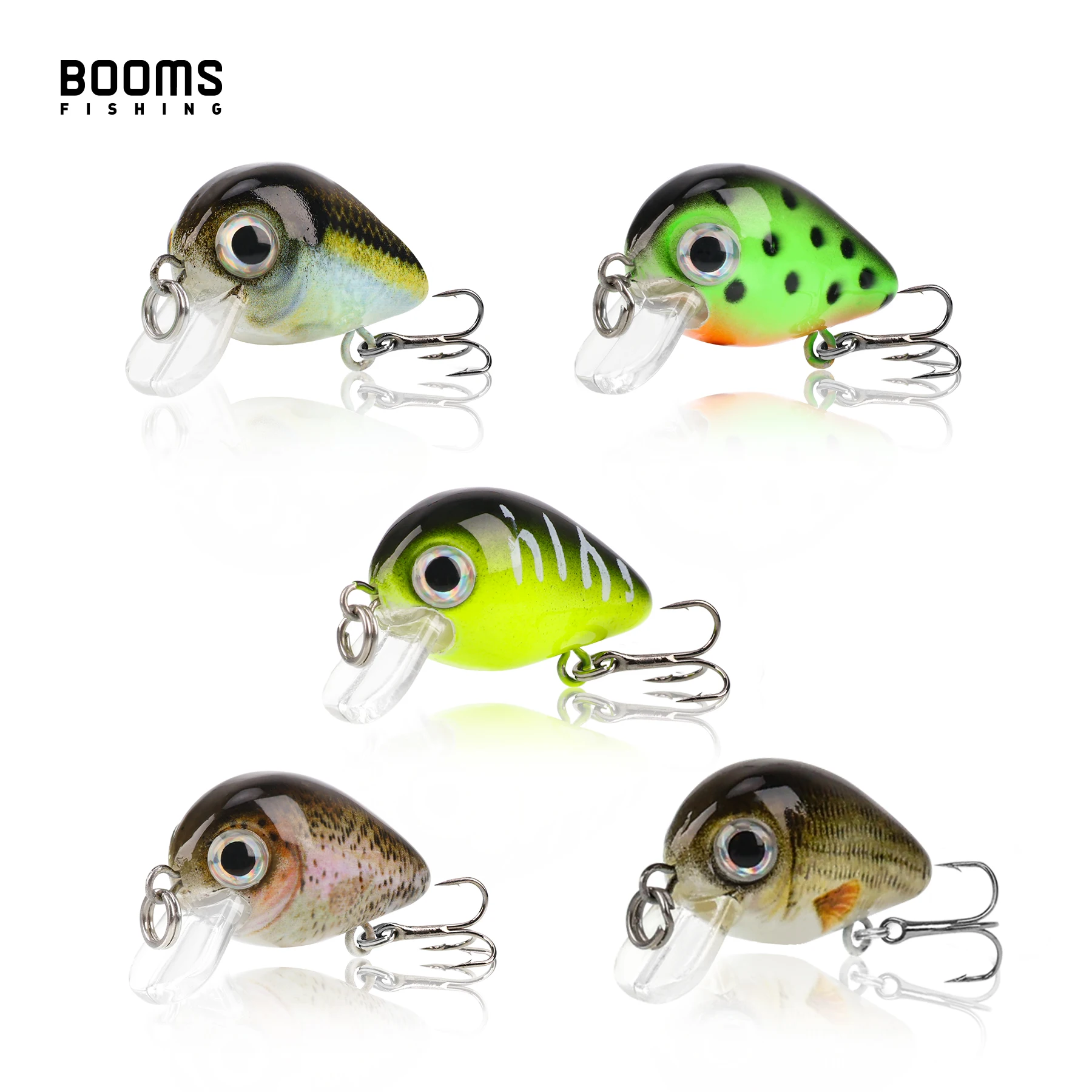 Booms-Pesca-Mini-Isca-de-Peixe-Falso-Crankbait-Little-Fat-Iscas-de ...
