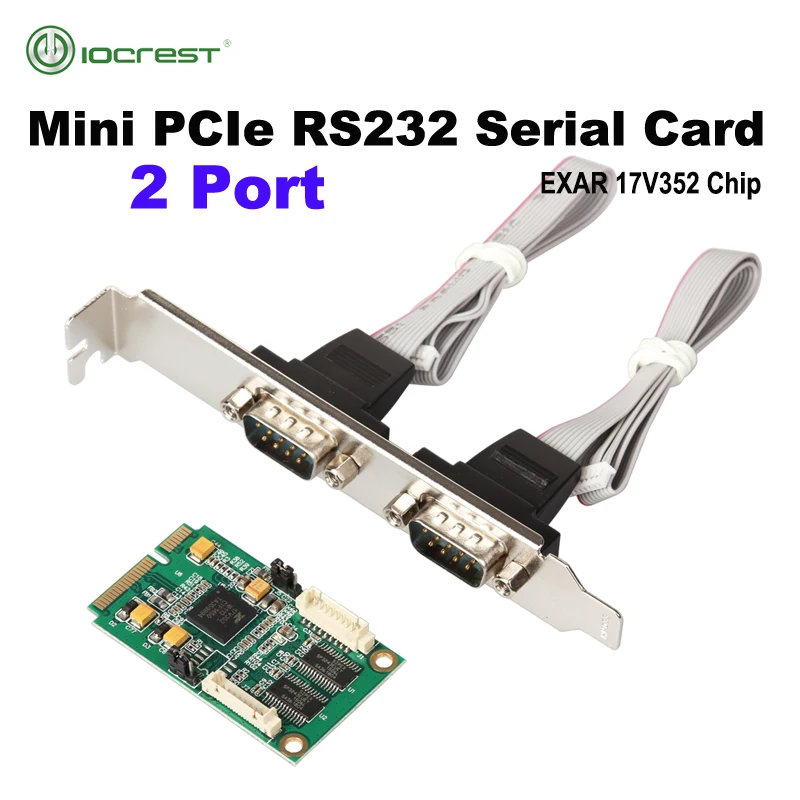 Mini-PCIe-2-Ports-RS232-Db9-Com-Half-Size-Mini-PCI-Express-Serial-Port ...