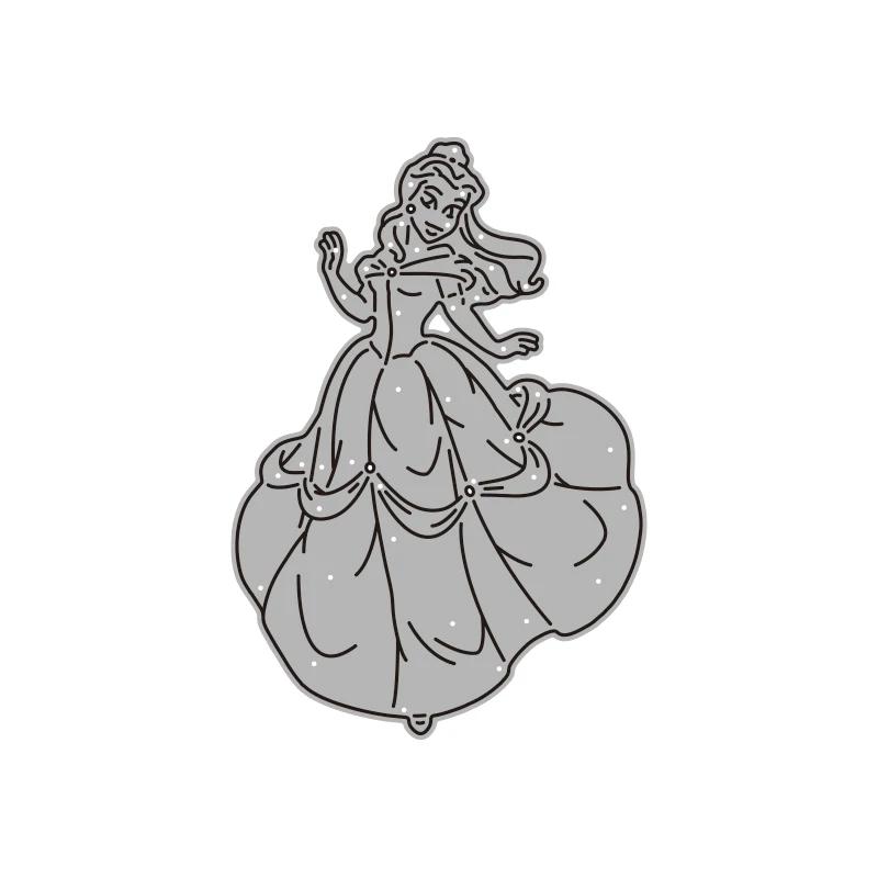 Princess Belle Silhouette