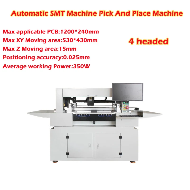 Automatic-SMT-Machine-Pick-And-Place-Machine-4-Heads-With-Cameras ...