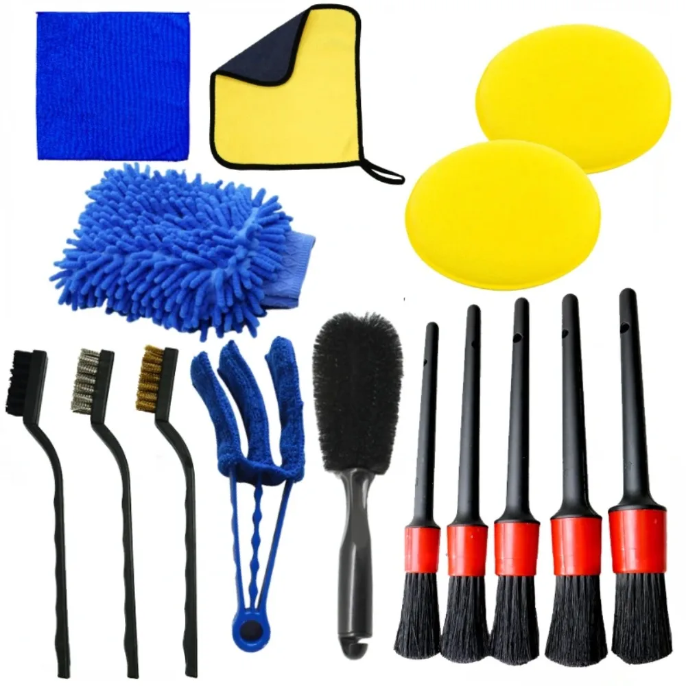Juego de Cepillos para Detallado de Autos, el Kit de Limpieza ...