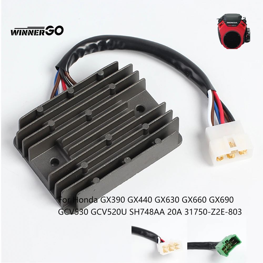 20A-31750-Z2E-803-Voltage-Regulator-Rectifier-For-Honda-GX390-GX440-GX630-GX660-GX690-GCV530 ...