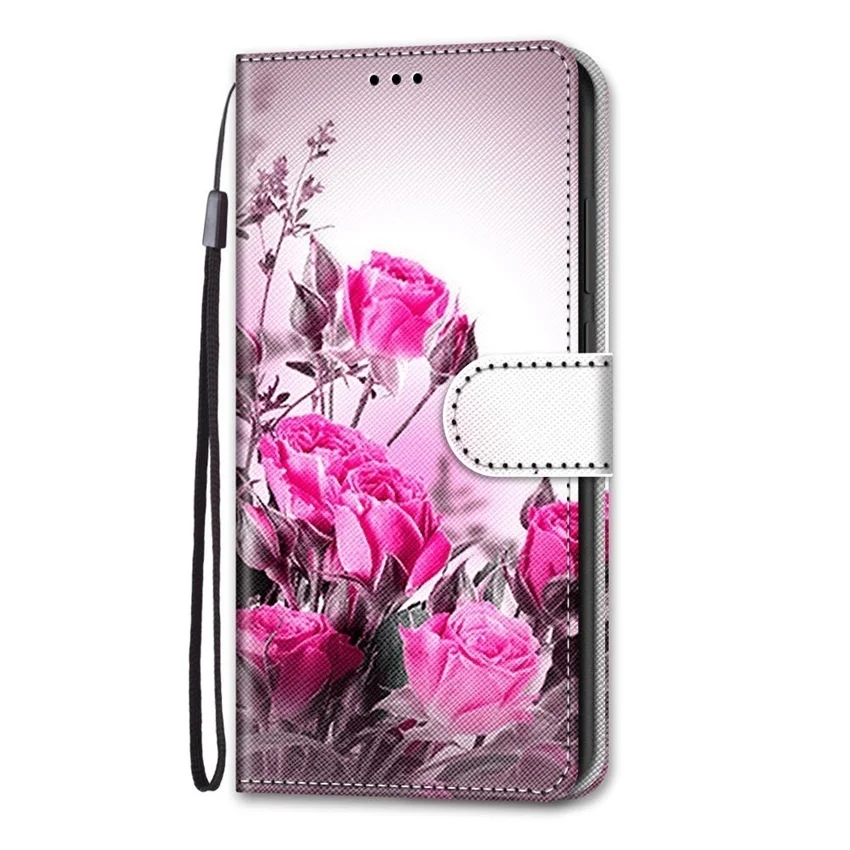 B13 Chrysanthème-Coque de téléphone Samsung à fleurs, étui Pour SAMSUNG ...