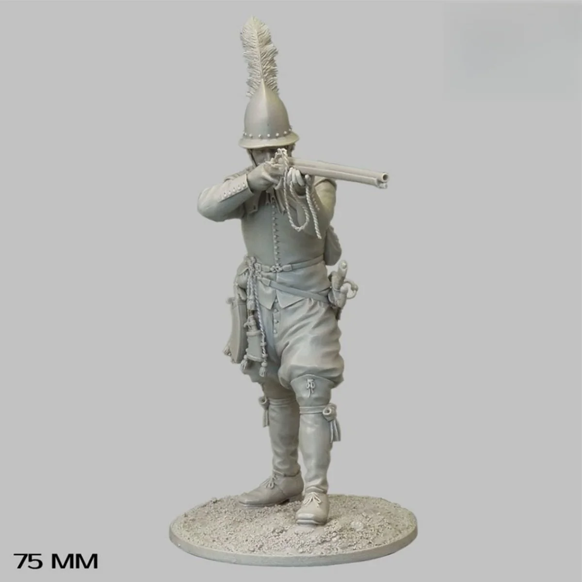 75MM resin unpainted model kit, military theme, 17th century European ...