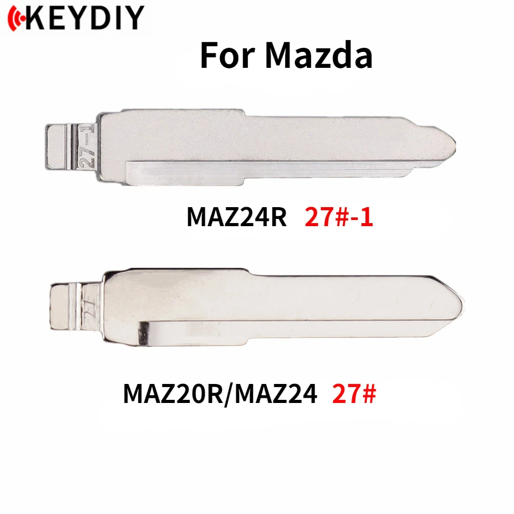 KEYDIY 10/50/100pcs/lot 27# Y 27 1 Metal Blank Uncut Flip KD/VVDI/JMD ...