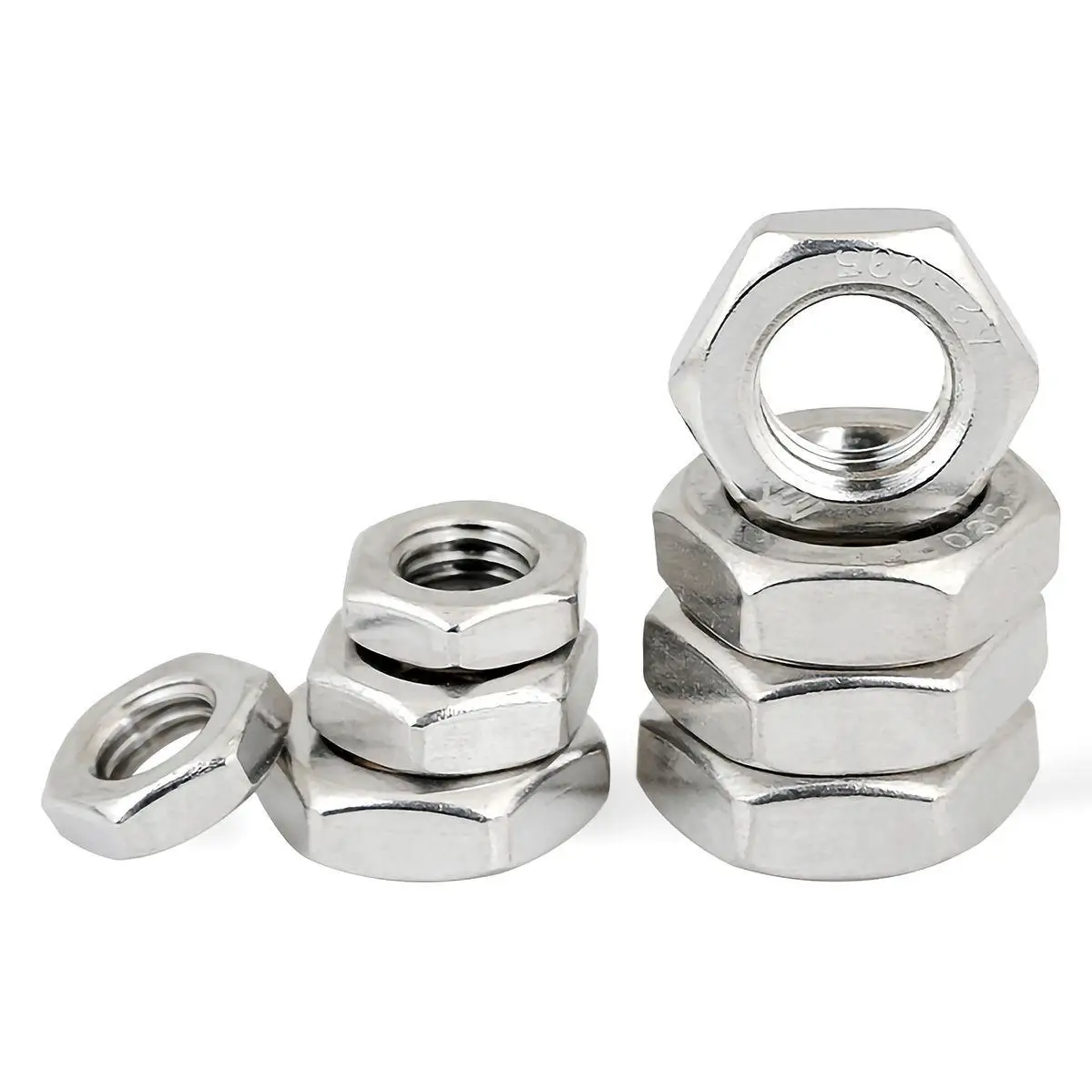 M36-M39-M42-M45-304-Stainless-Steel-Fine-Thread-Thin-Nut-Hexagon ...