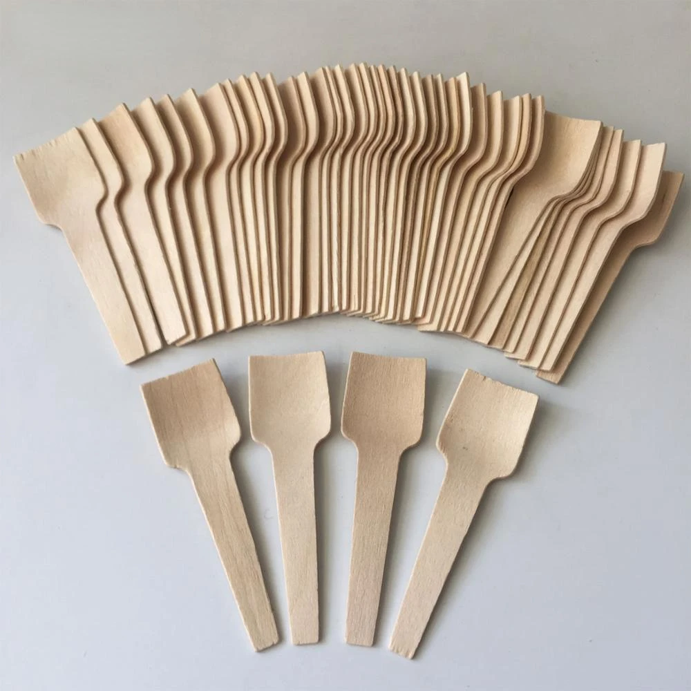 100pcs-Disposable-Mini-Spoon-Wood-Ice-Cream-Scoop-Dessert-Spoons-7cm ...
