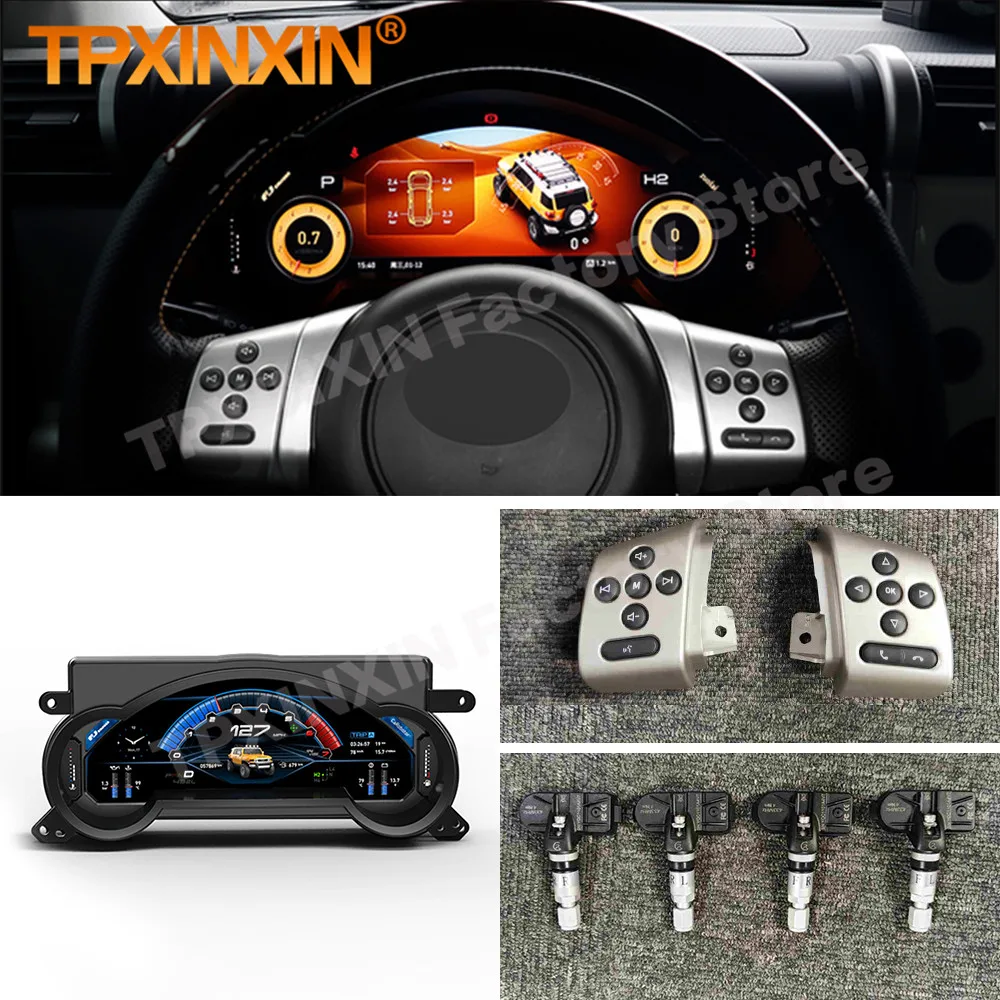 Digital-LCD-Dashboard-Panel-Virtual-Instrument-Cluster-For-Toyota-FJ ...