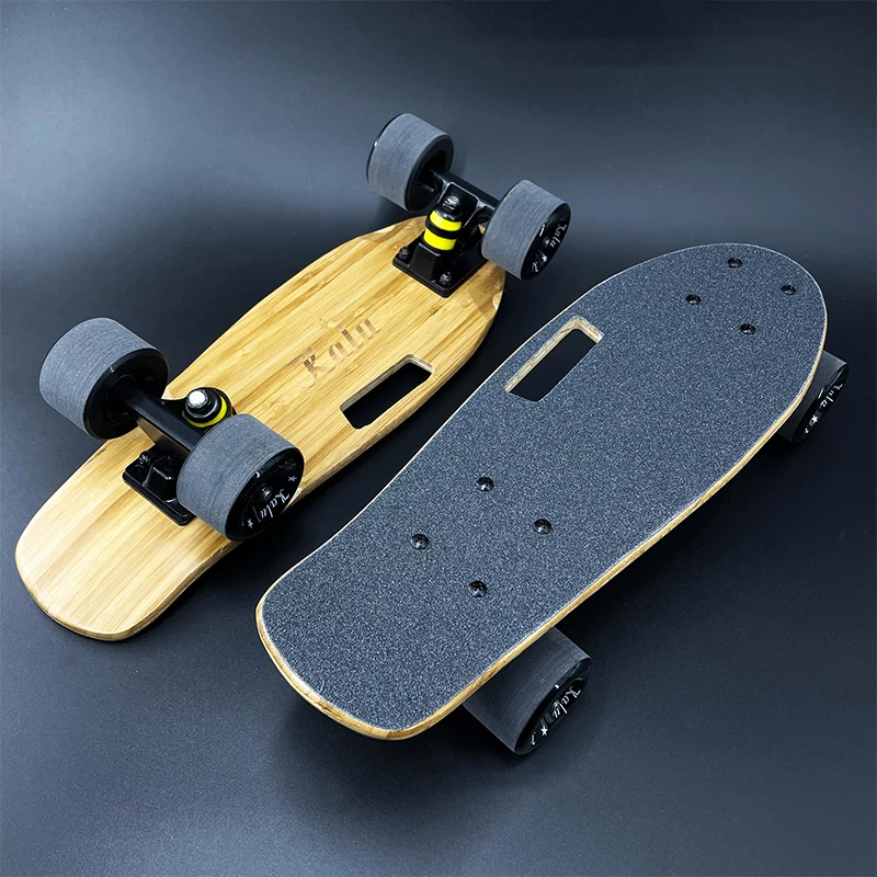 45 65cm Mini Bamboo Short Skateboard Girl Boy Portable Skate Fish Long ...