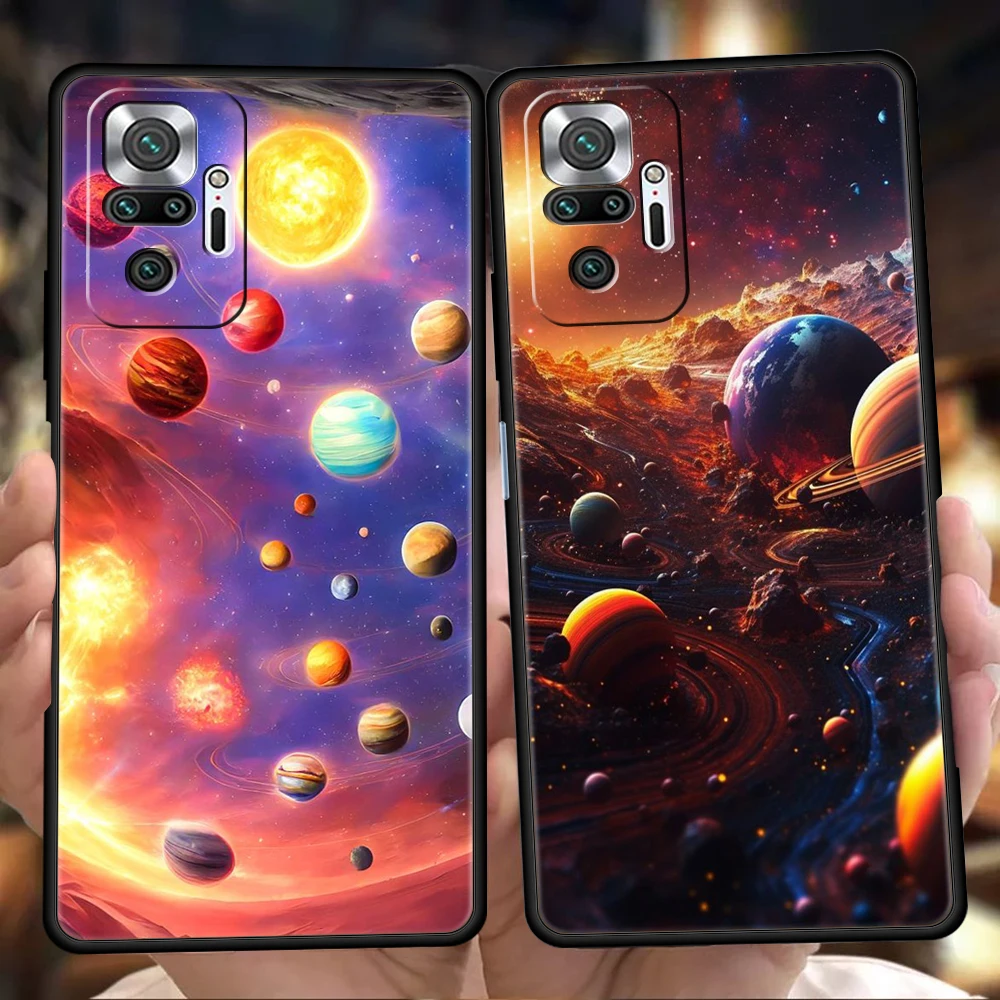 Funda-de-tel-fono-Space-Planet-Stars-Moon-para-Redmi-13C-10C-Note-13-12 ...