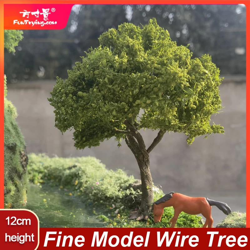 12cm-Wire-Tree-Model-Miniature-Landscape-Green-Tree-Decoration-Mountain ...