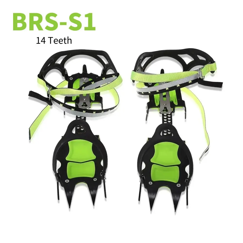 BRS-S1A-Fourteen-Teeth-Leopard-Ice-Crampons-Outdoor-Snow-Boot-Shoe ...