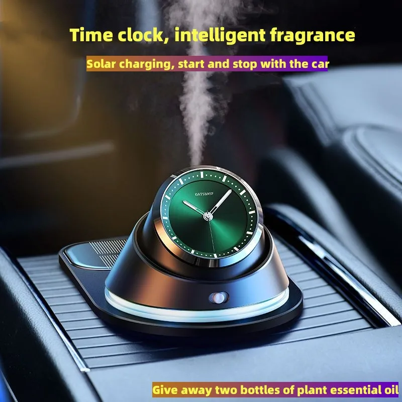 Solar-car-fragrance-time-clock-intelligent-spray-perfume-light-sense ...