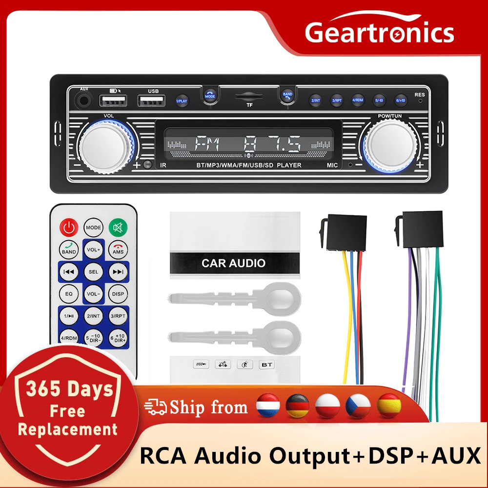 1din-Car-Radio-Bluetooth-Car-Stereo-Remote-Control-Built-in-DSP-AUX-USB ...