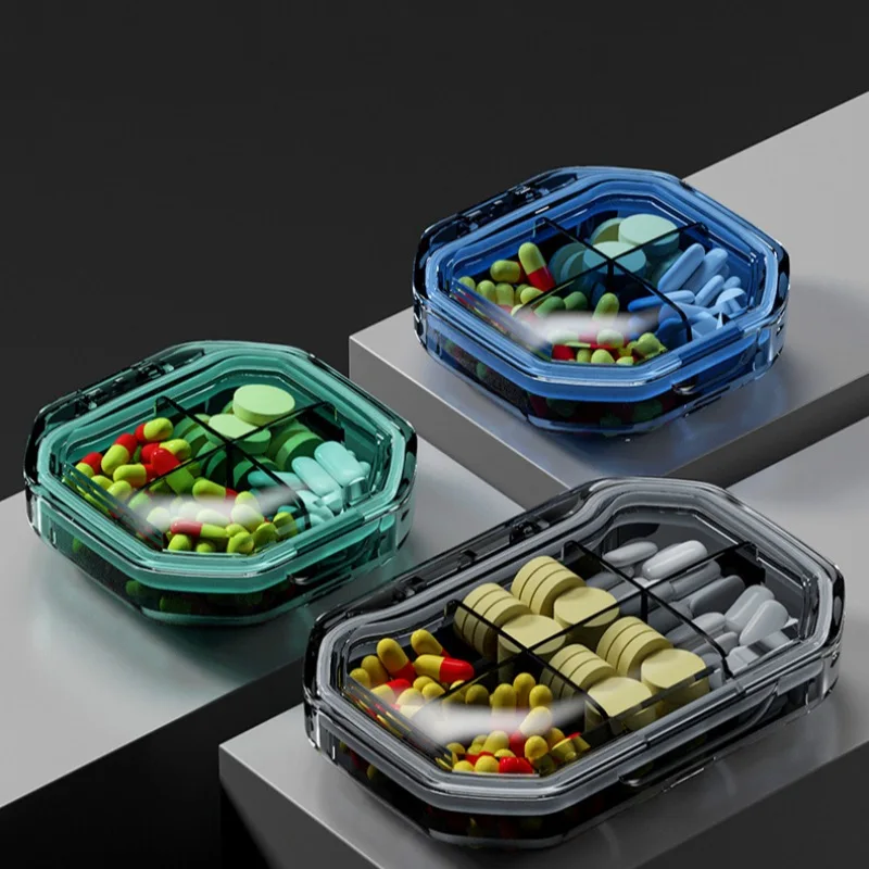 Travel-Medicines-Storage-Box-Drug-6-Grids-Pill-Storage-Box-Separation ...