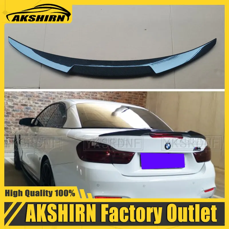 M4-Style-Carbon-Fiber-Rear-Roof-Spoiler-Trunk-Lip-Wing-For-BMW-F33 ...