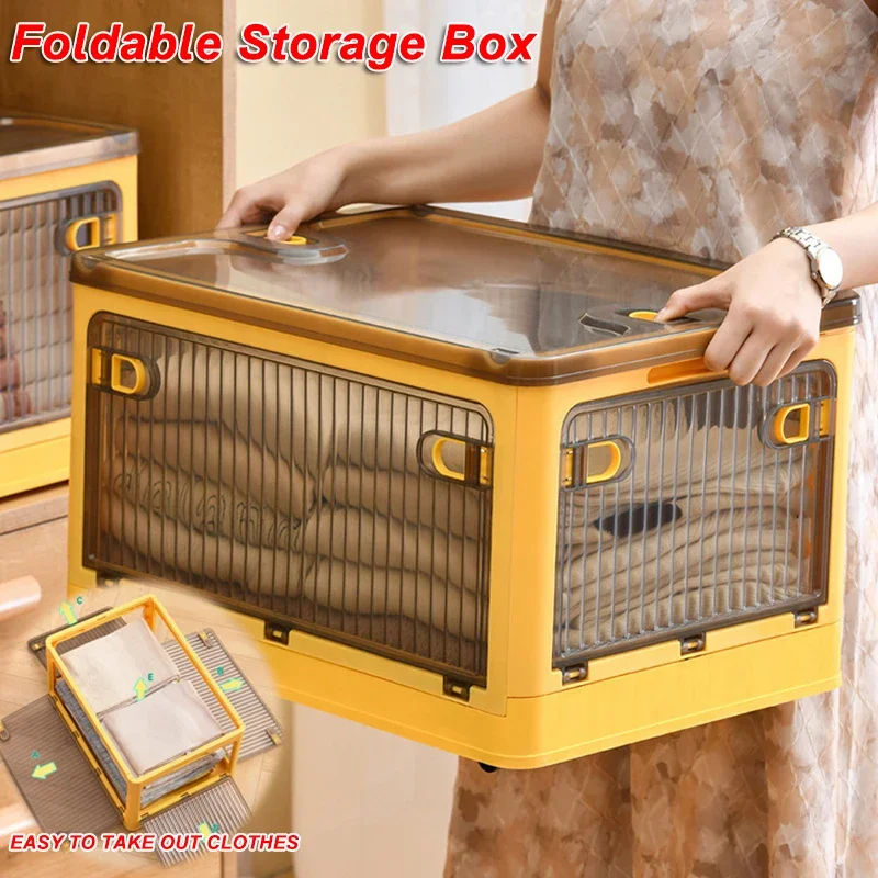 Foldable-Storage-Box-Closet-Organizer-Stackable-Sundries-Organizer-with ...