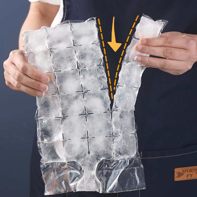 10Pcs-Ice-Cube-Mould-Disposable-Ice-Packs-Transparent-Faster-Freezing ...