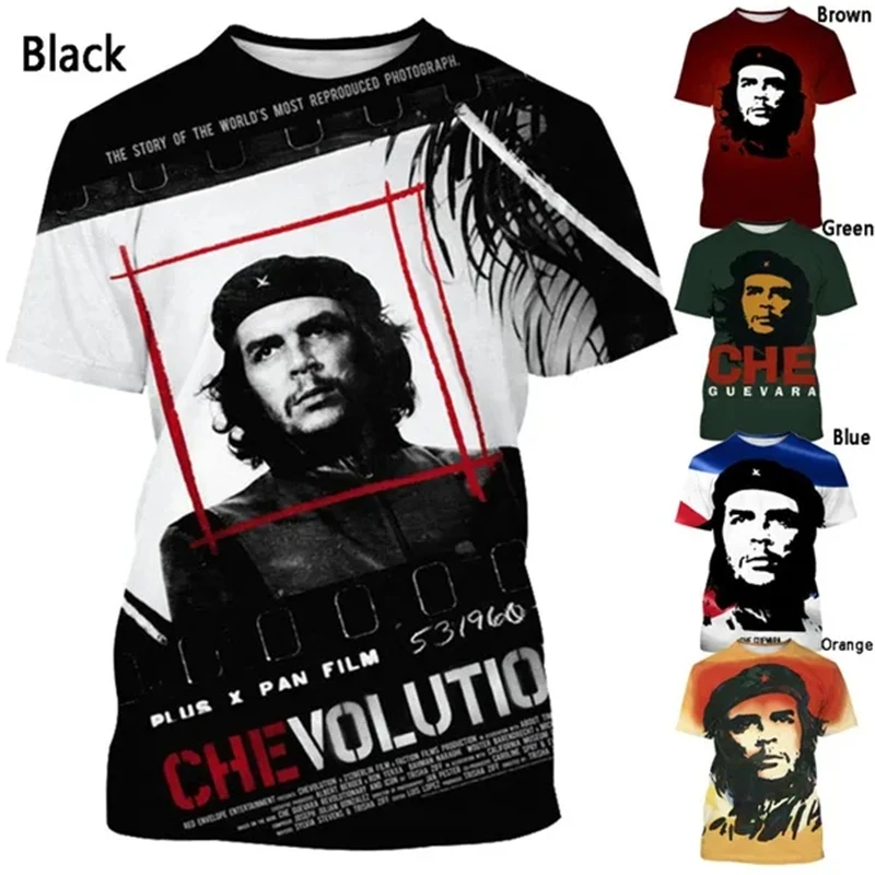 Che Guevara Memorials Vintage 3d Printed T Shirts For Men Women Clothes ...