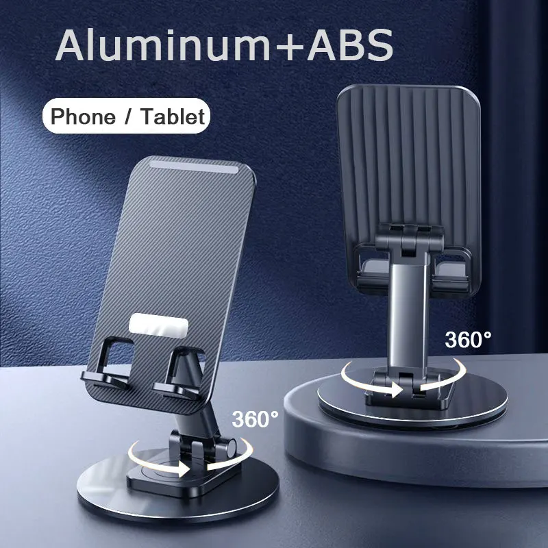360-Rotation-Mobile-Phone-Holder-Bracket-Telescopic-Folding-Double ...
