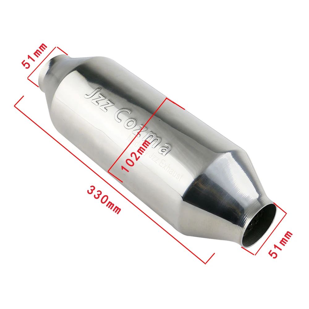 Silencieux-R-sonateur-en-Acier-Inoxydable-pour-Voiture-Droit-Tuyau-Acc ...