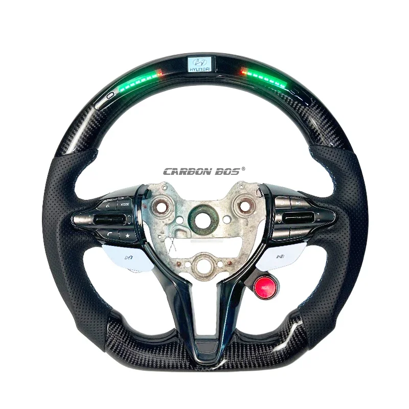 Factory-Wholesale-Custom-LED-Carbon-Fiber-Steering-Wheel-For-Hyundai ...
