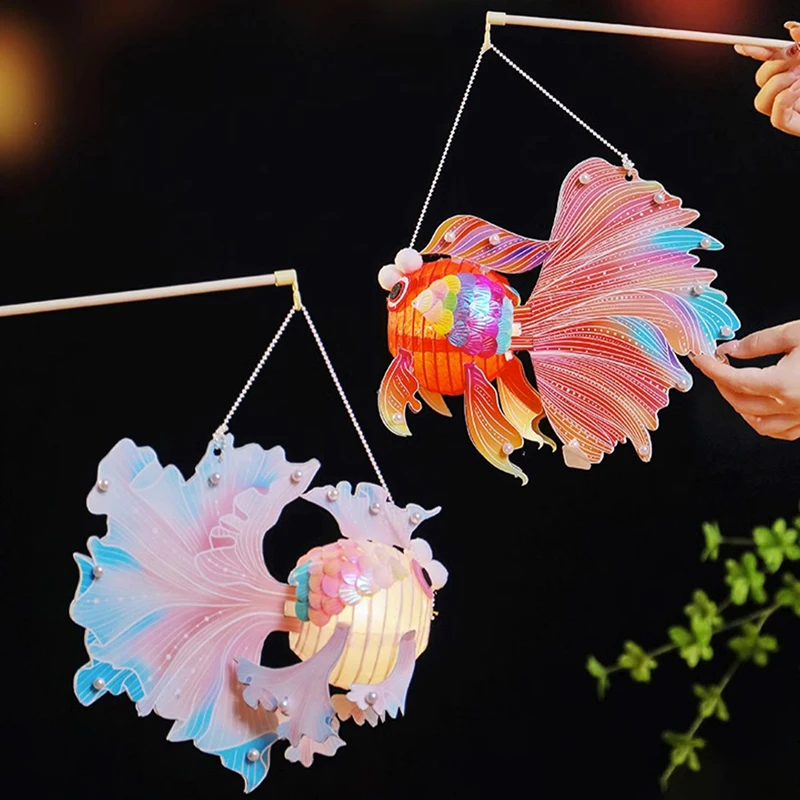 LED-Light-Kids-Mid-Autumn-Festival-Lantern-Blessings-Handmade-Fish-Glow ...