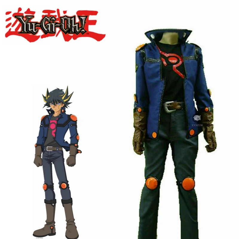 Disfraz-de-Cosplay-de-Anime-Yusei-Fudo-5d-conjunto-personalizado-con ...
