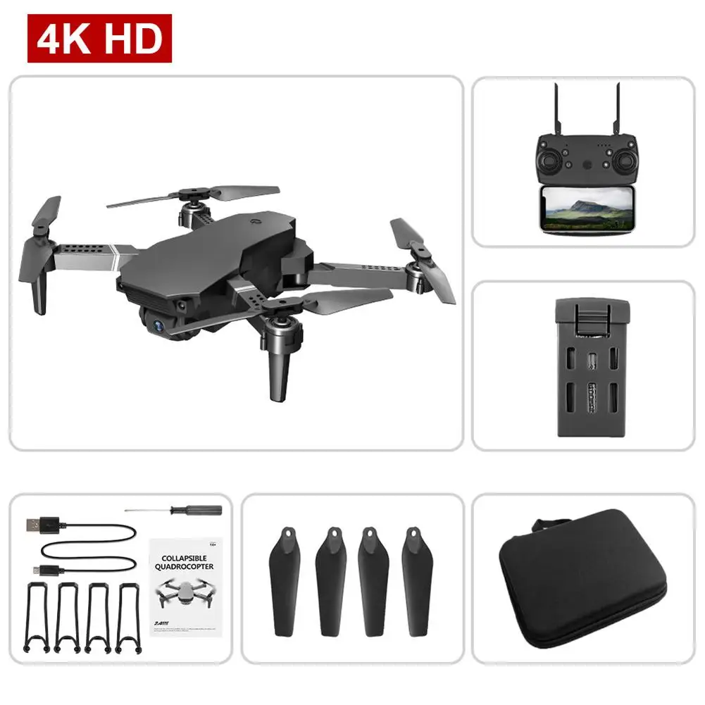 S70 Rc Drone 4k Professional Dual Camera 1080p Hd Wifi Fpv Photography Quadcopter Fixed Height Model Foldable Drone Toys For Boy