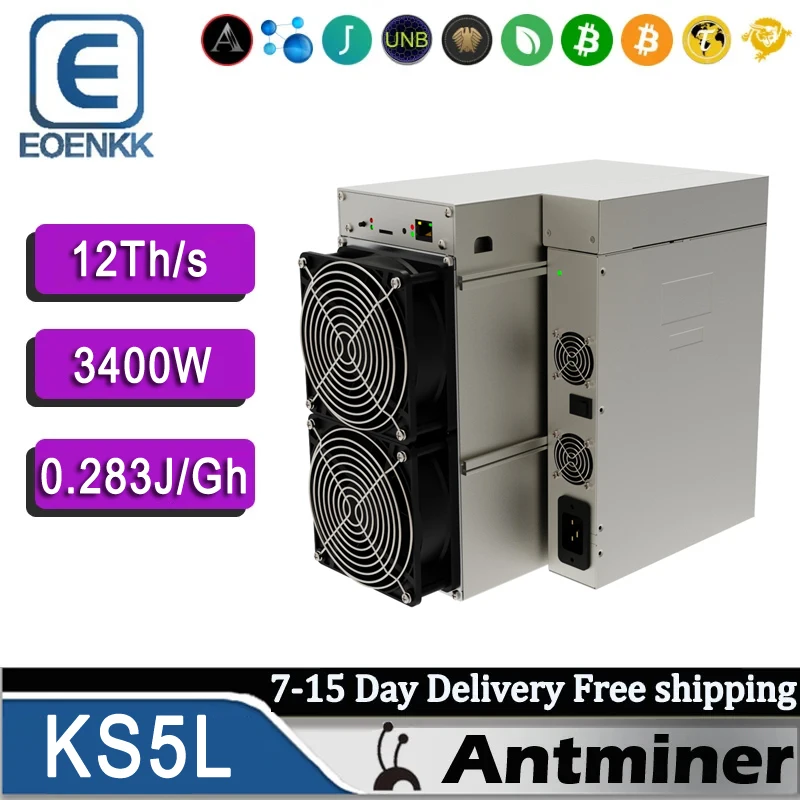 New-IceRiver-KS5L-12TH-s-3400W-KAS-Coin-Mining-Asic-Fastest-ROI-Kaspa ...