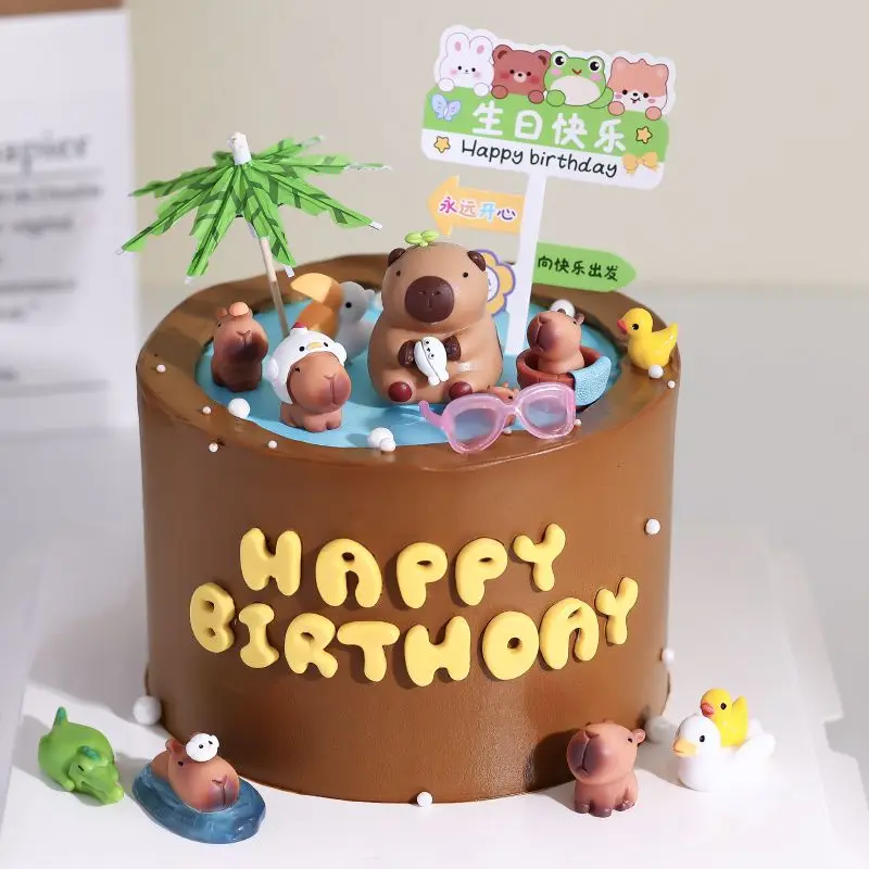 Torta con temática de capibara: La decoración perfecta para cumpleaños ...