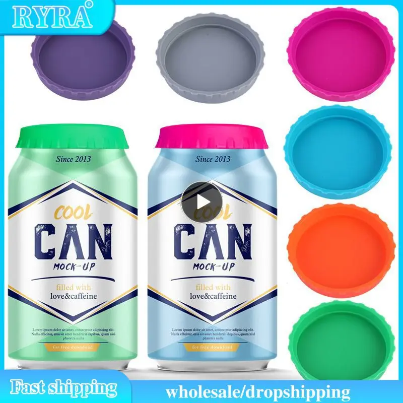 Silicone-Sealing-Bottle-Cap-Leak-proof-Sealing-Lid-Reusable-Beverage ...