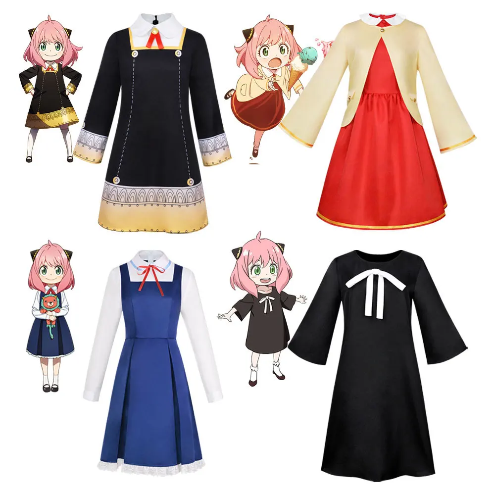 Anime-Spy-Family-Anya-Forger-Cosplay-Killer-Assassin-Gothic-Halter ...