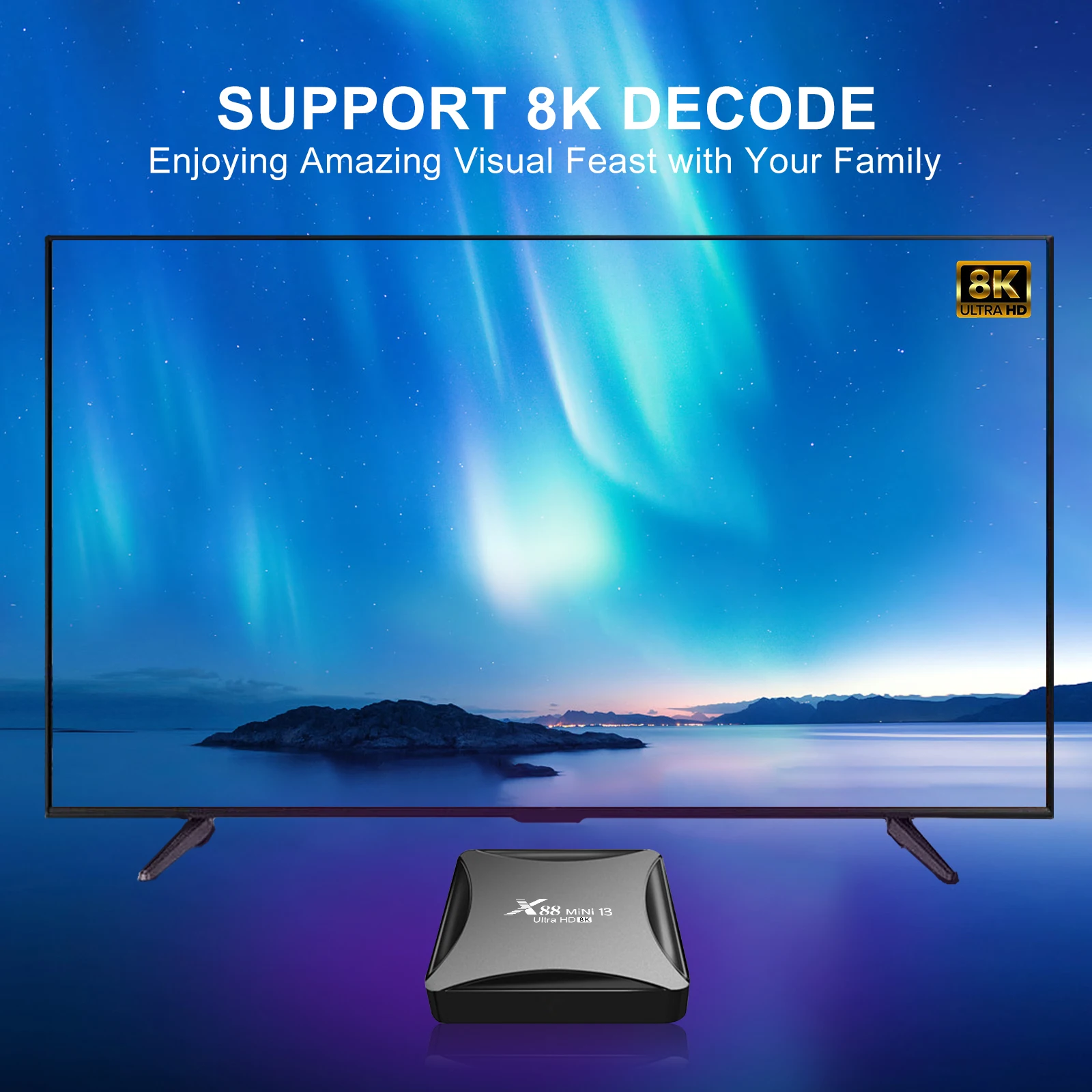 Box multimedia - LEMFO - Mini boîtier TV X88 - Android 13 - 8K - 4 Go RAM - 64 Go ROM ...