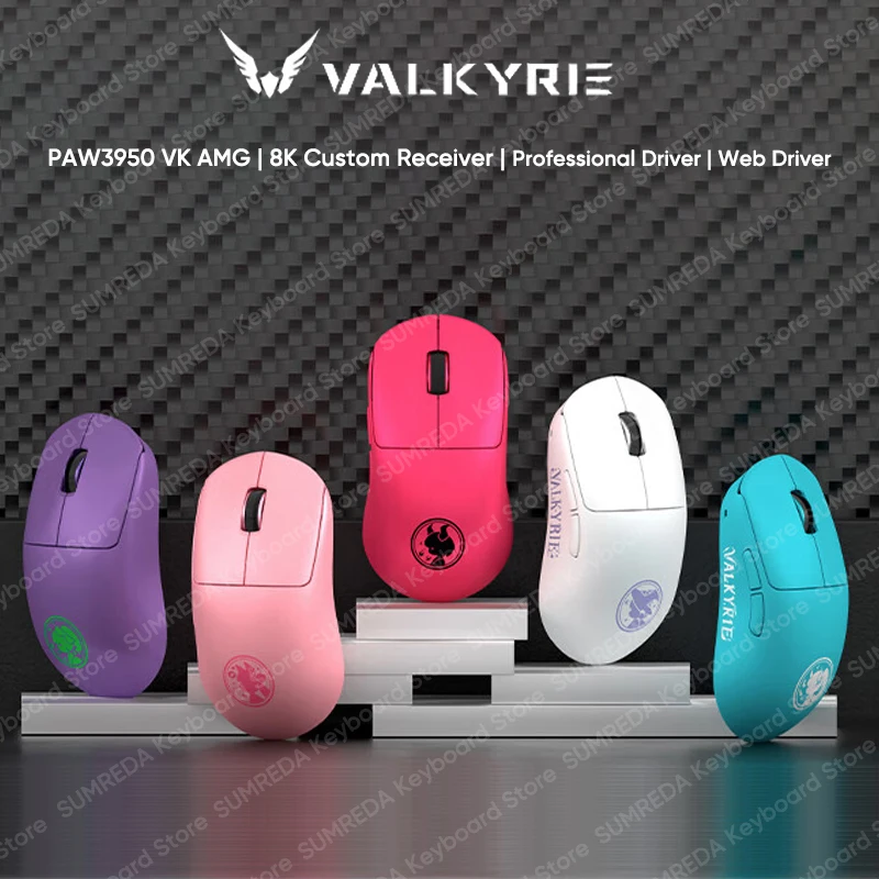VALKYRIE VK M3 Lite M3 PRO Wireless Gaming Mouse PAW3950 8K Polling ...