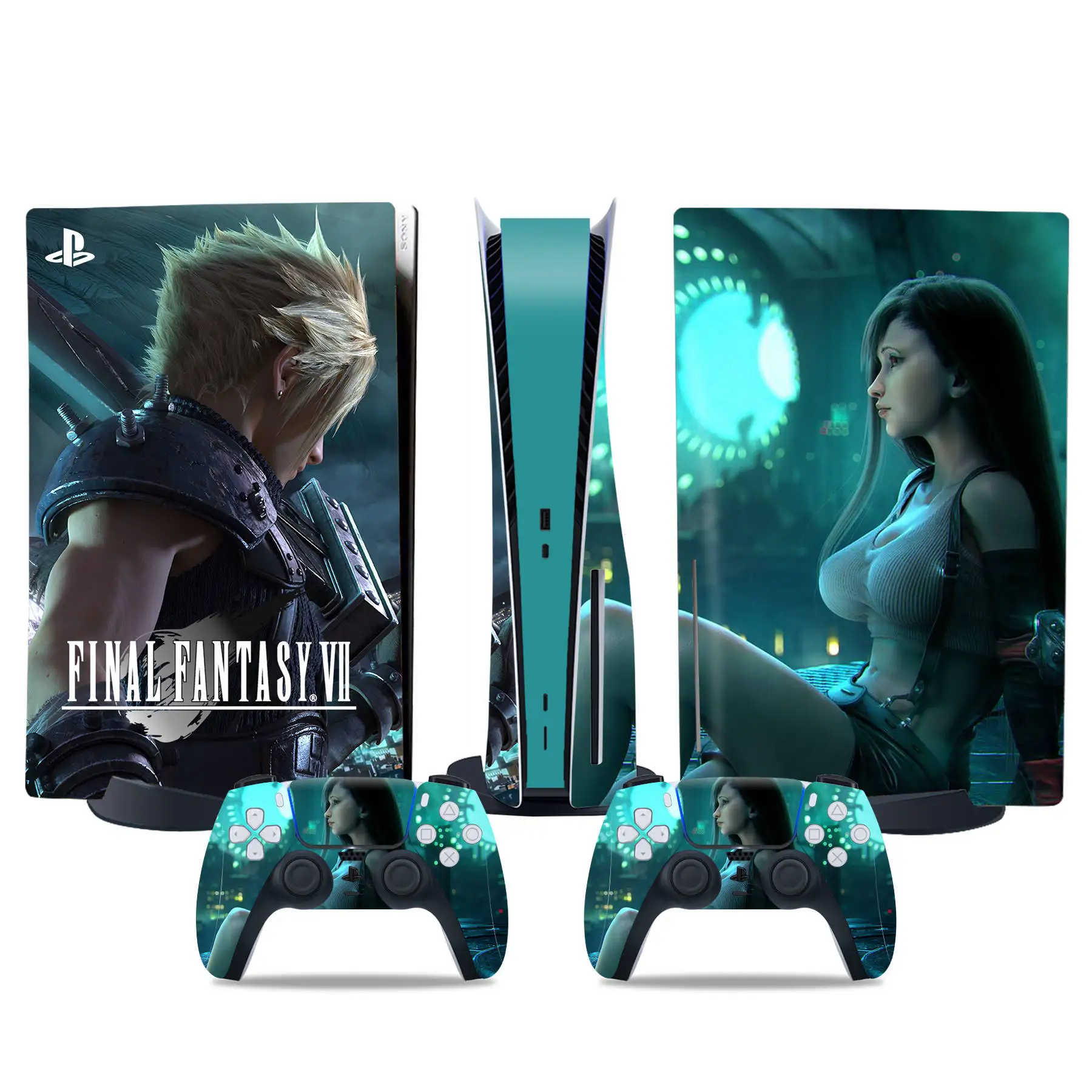 FF7-Game-Girls-Tifa-PS5-decal-PS5-console-and-controllers-sticker-vinyl ...