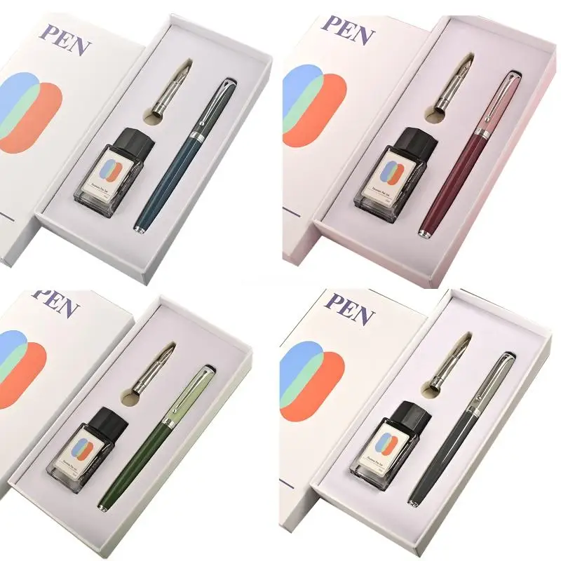 Office-Signing-Pen-Set-with-Removable-Fountain-Pen-for-Head-Black ...