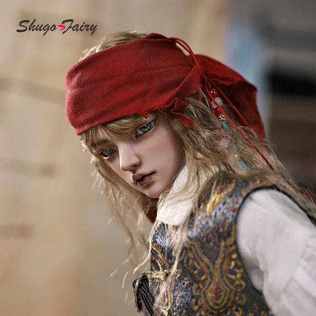 ShugaFairy Helios Bjd Doll 1/4 Bubo Body Middle Ages Sea Warrior Pirate Captain Hook Moveable ...