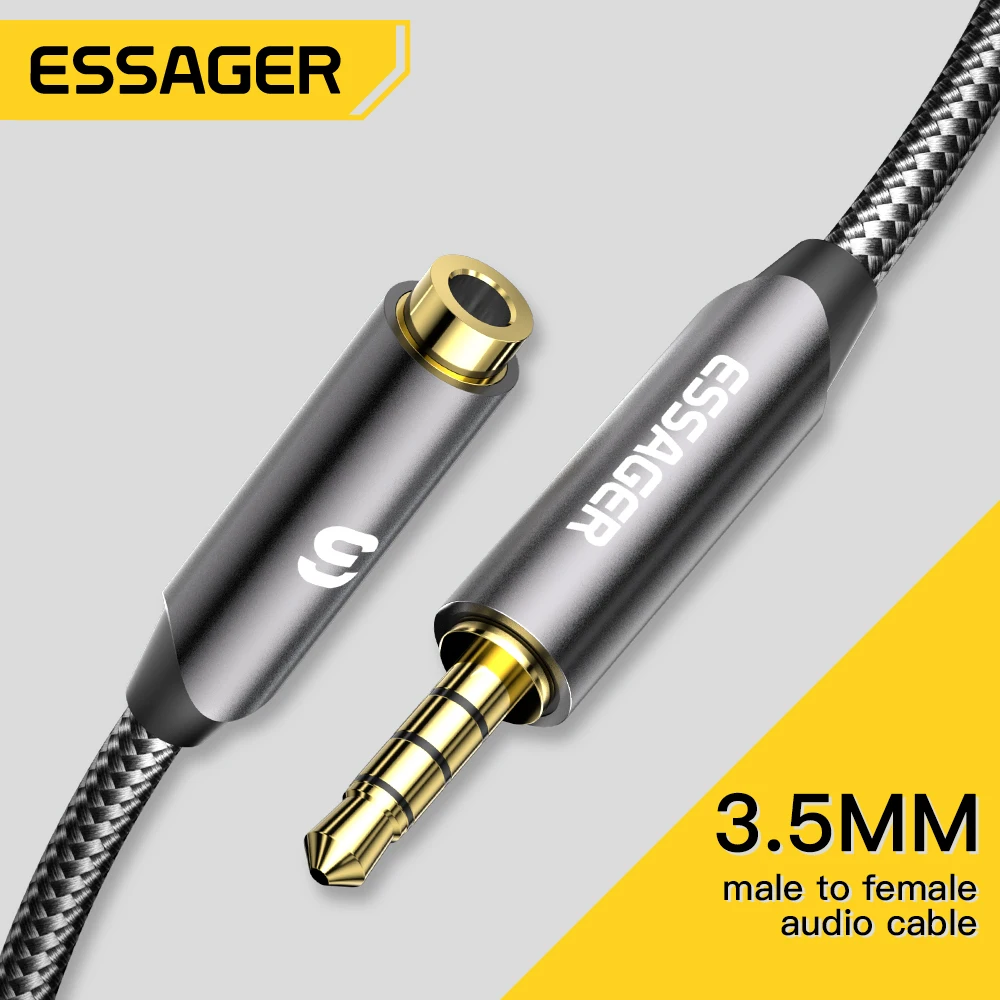Essager-AUX-Cable-Audio-Speaker-Cord-3-5-mm-Jack-Male-to-Female-For-Car ...