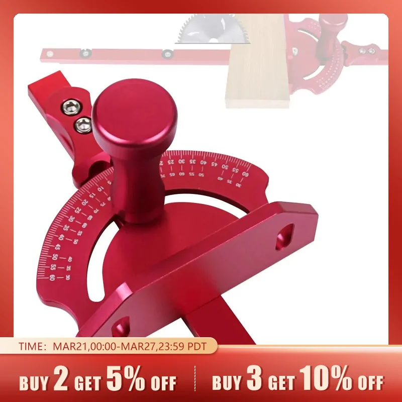Miter-Gauge-W-Fixed-Angle-Gear-Shifting-Hole-Aluminium-Universal-Table ...