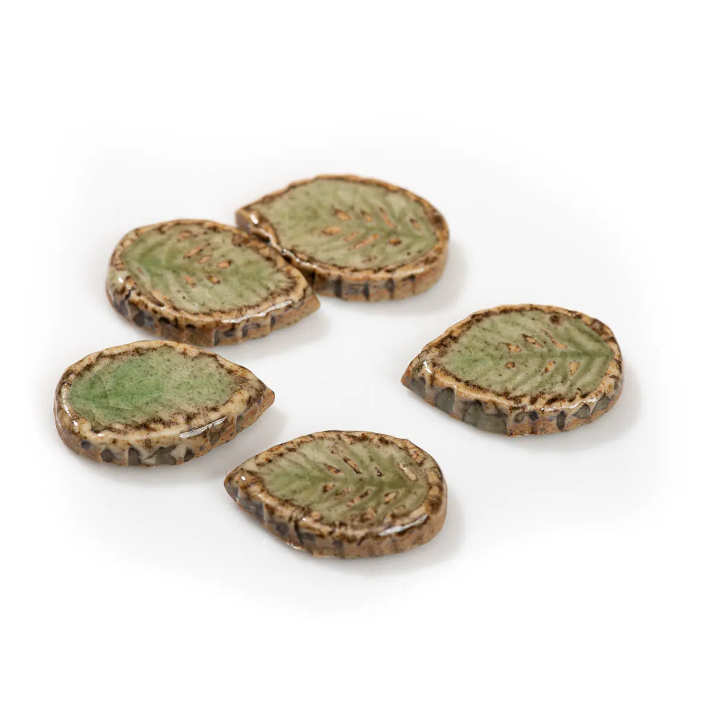 Vintage-Bladeren-Losse-Keramische-Kralen-Voor-Sieraden-Maken-5-Stuks ...