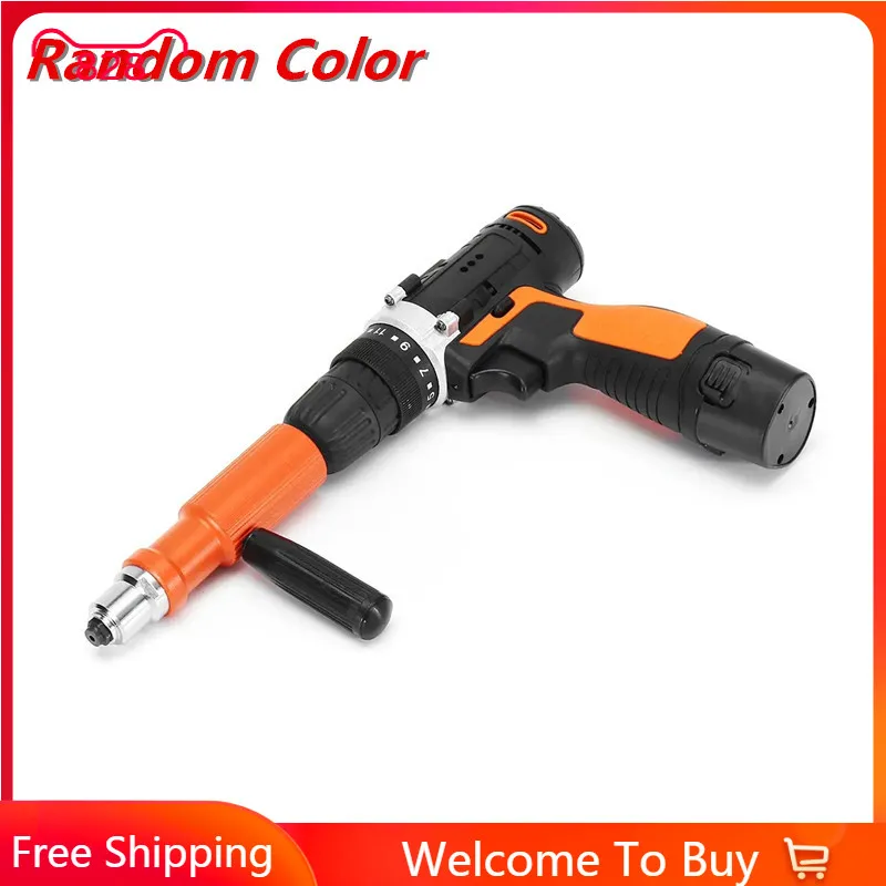 Upgraded Electric Rivet Nut Gun Cordless Riveting Tool Drill Adapter ...